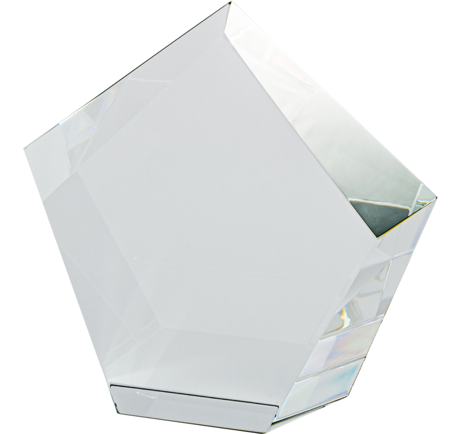 Crystal Pentagon Award (Satin Box) - Prime Awards